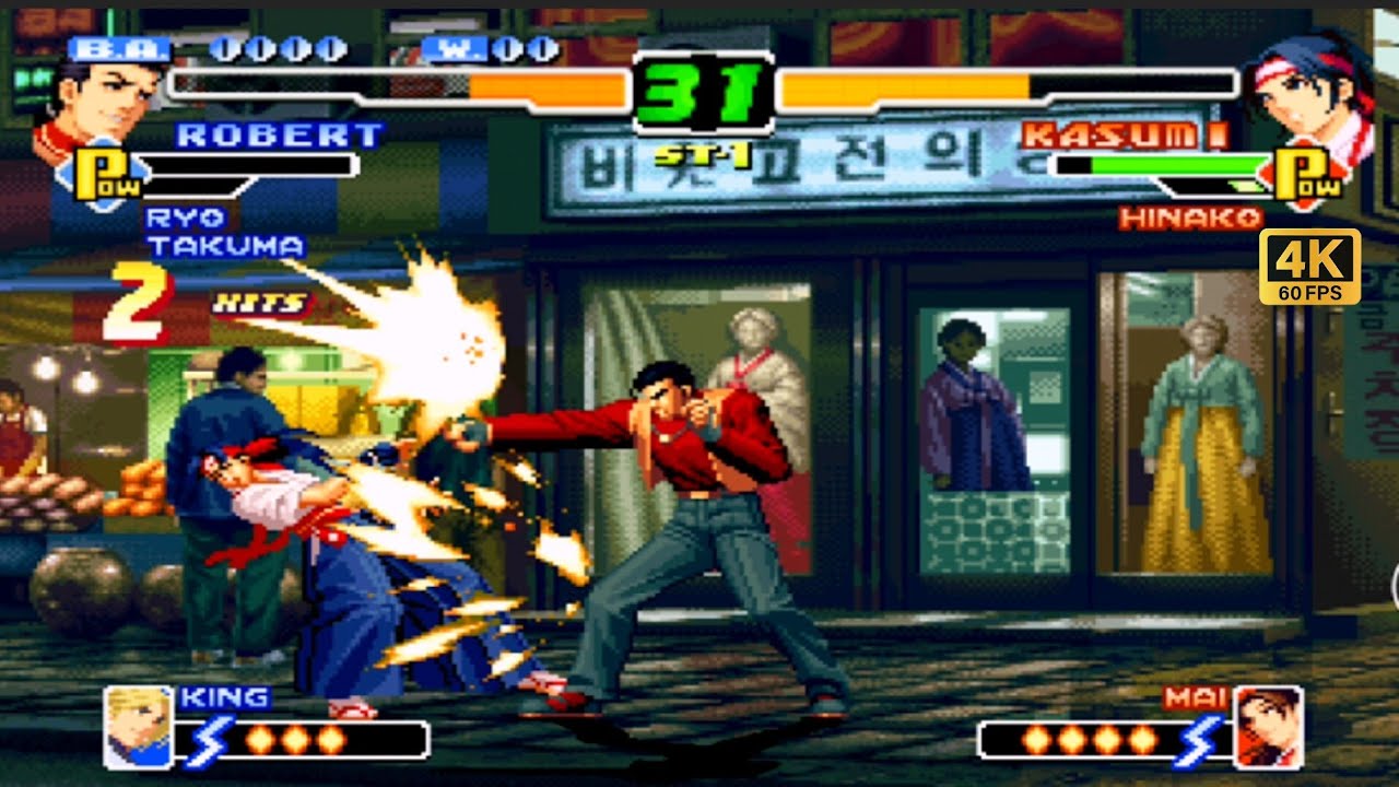 [KOF]The king of Fighters 2000{Team ROBERT} arcade offline gameplay_4K ...