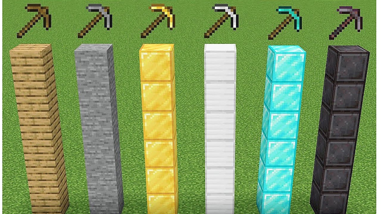 Minecraft Which Pickaxe is Faster ? ||PE||1.20|| #minecraft #gaming ...