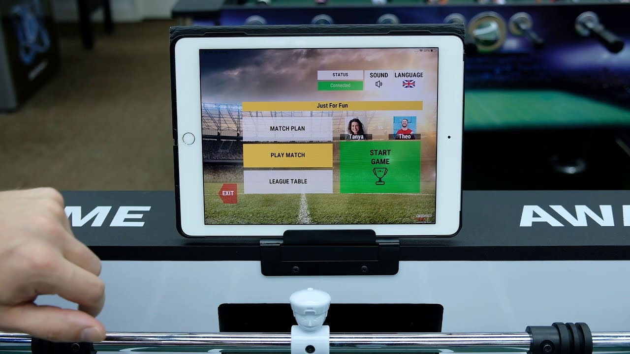 Professional Foosball/Soccer Table EVOLUTION-XT with App Feature ...