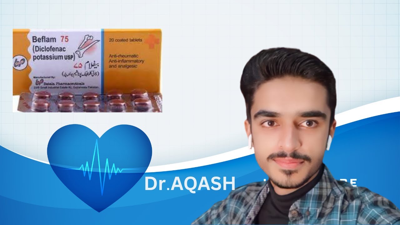 Beflam 75mg Tablet | Diclofanic Potassium Uses Side Effects | in Urdu ...