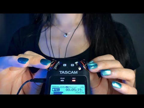 ASMR Intense Tascam Mic Touching and Tapping Sounds（NO TALKING） - YouTube