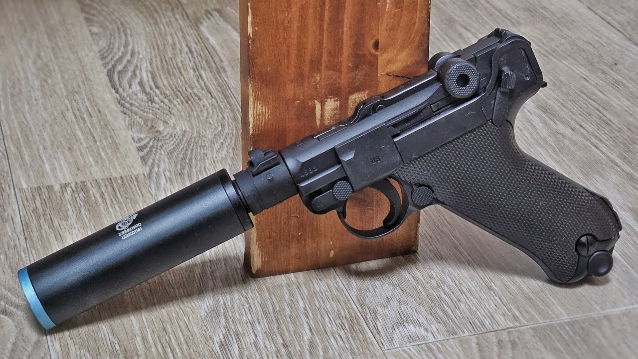 Academy luger P08 Silenced - YouTube