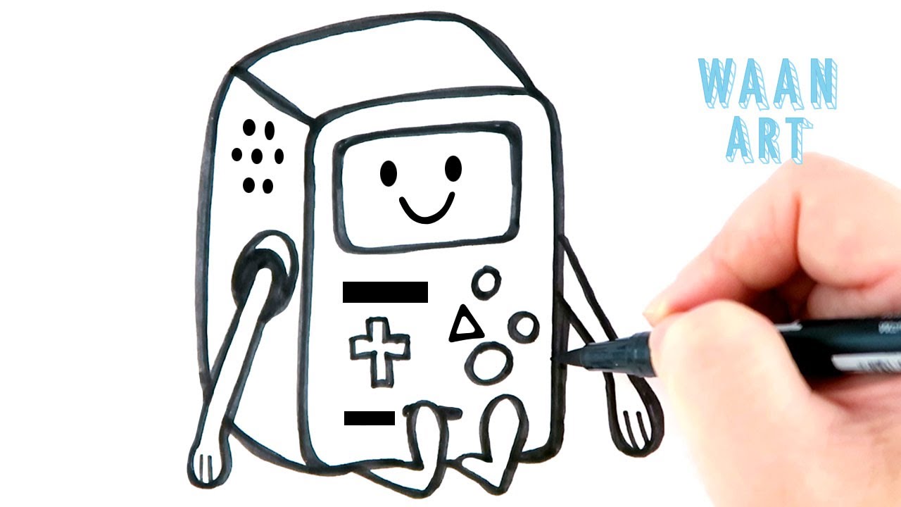 Drawing cartoon | Adventure Time BMO วาดรูปการ์ตูนบีโม่ แอดแวนเจอร์ ไท ...