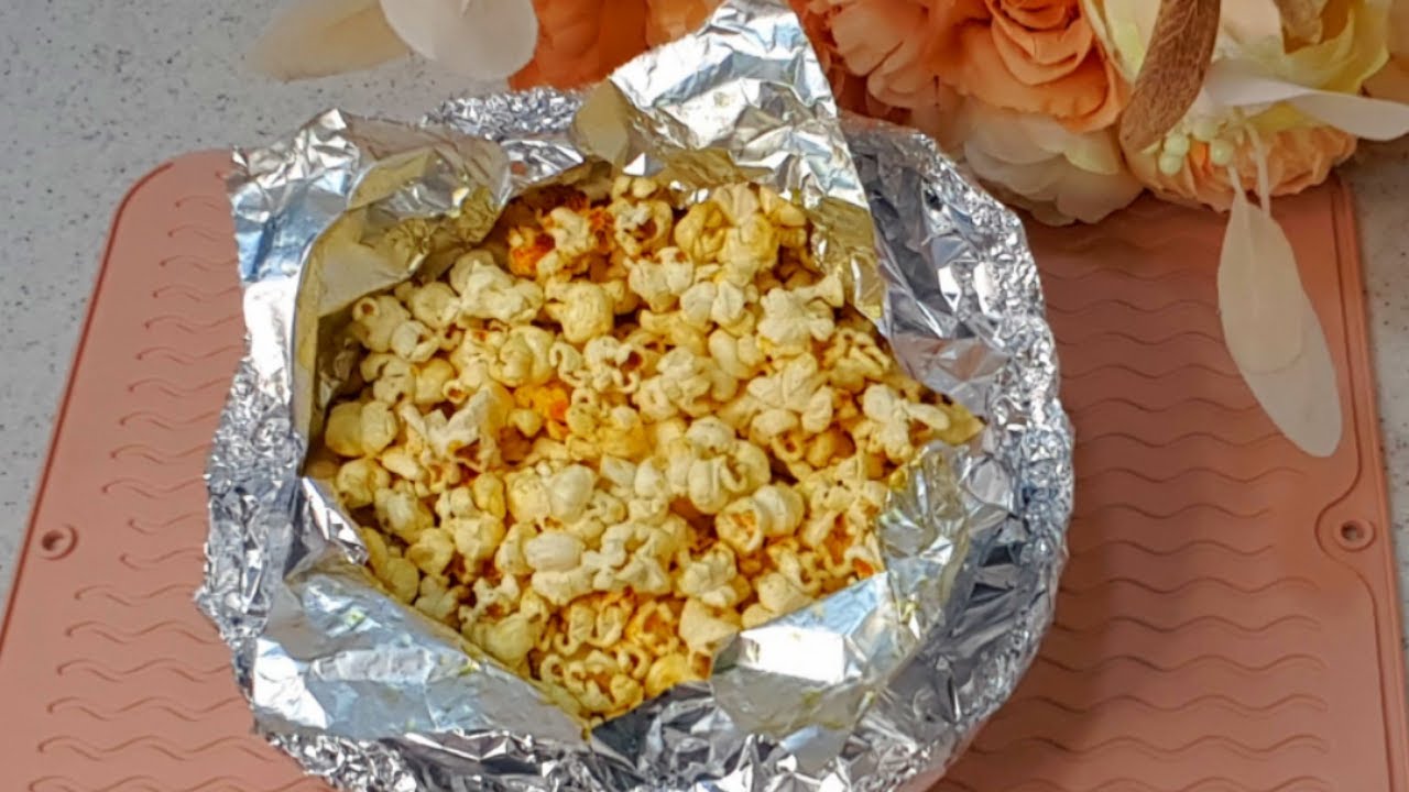 Foil Buttered Popcorn #subscribe - YouTube