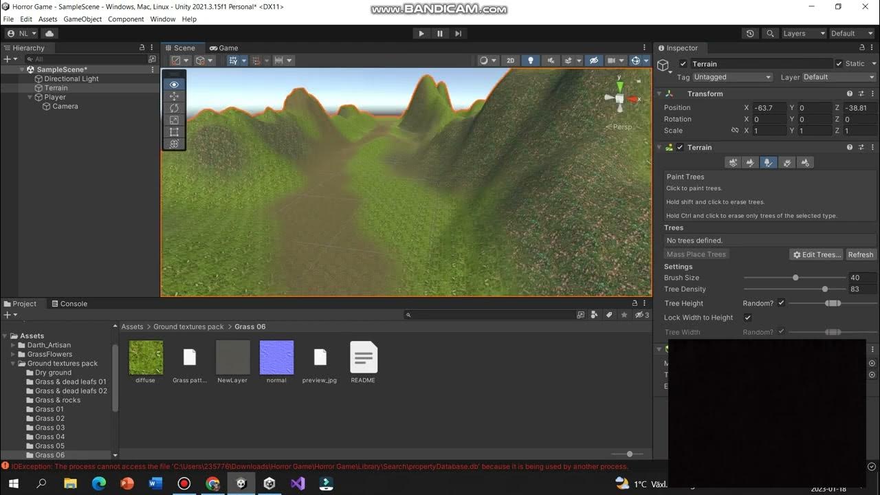 Unity terrain fixing - YouTube