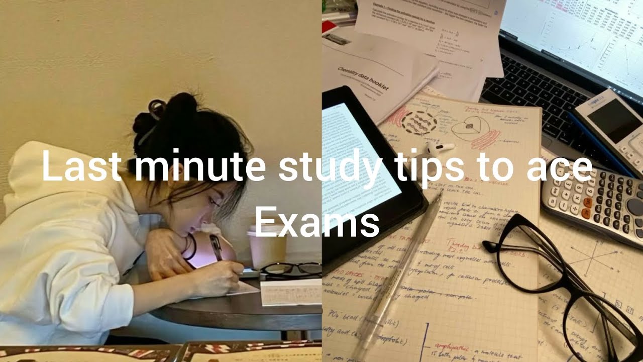Last minute study tips to ace a Test or Exams 🎀 - YouTube