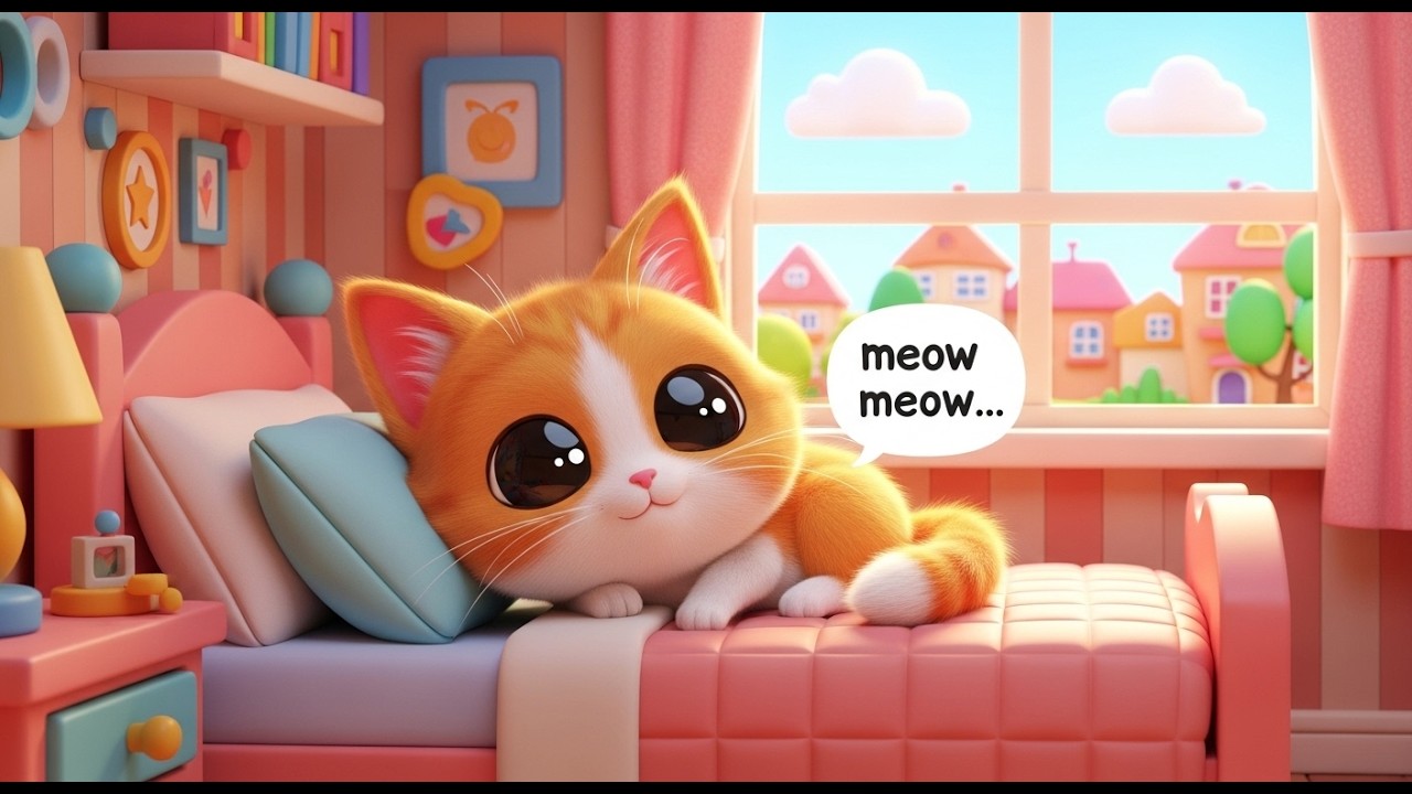 Cat Song for Kids 🐈 | Cat in House Sleep | Nursery Rhymes & Baby Songs ...