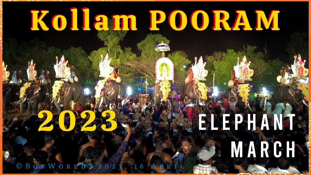Kollam Pooram Festival at Ashramam Grounds, Kerala #kollam # ...