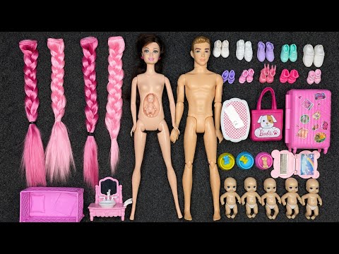 14 Minutes Satisfying with Unboxing Barbie Princess Pink Kitchen, Rock Bed Playset ASMR Review Toys