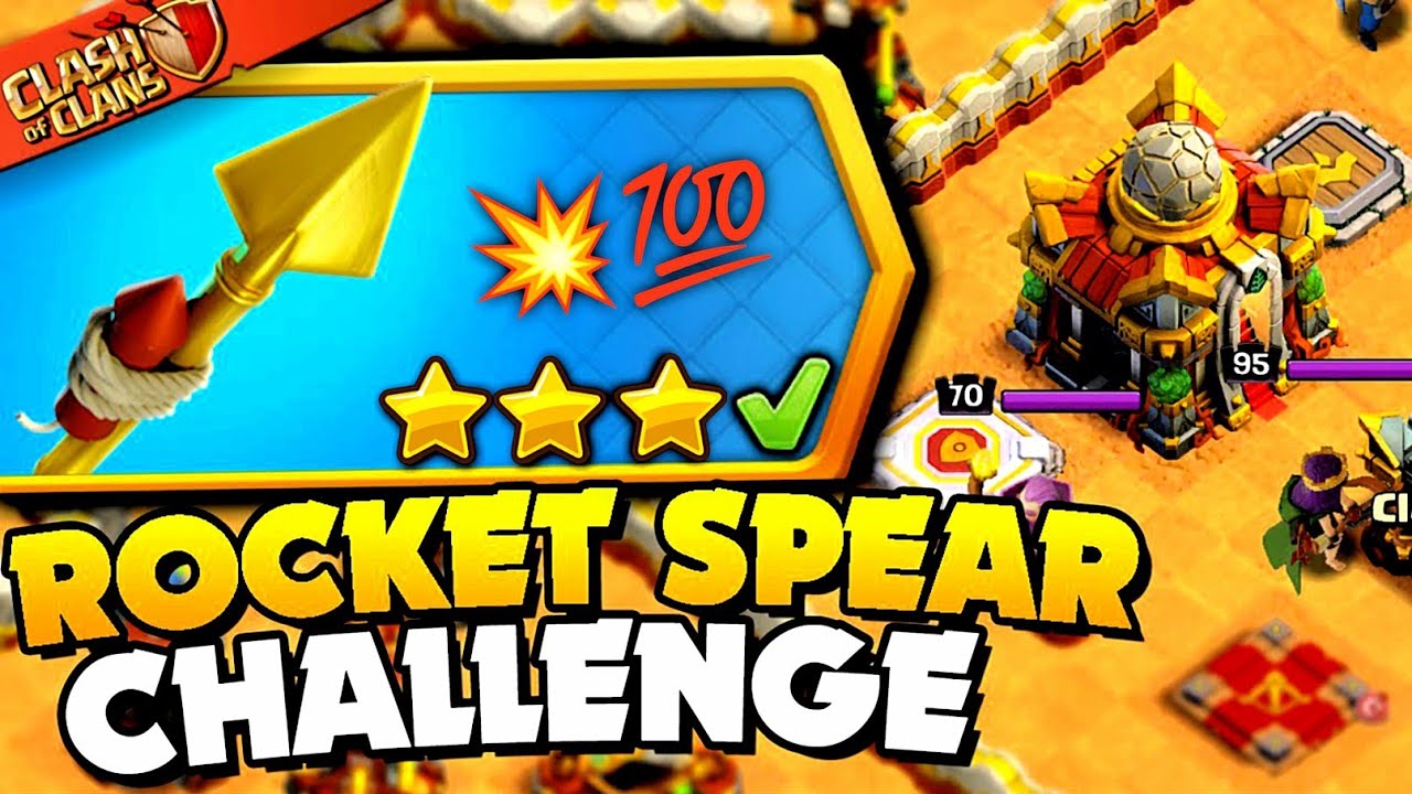 Fear The Rocket Spear Challenge in Clash Of Clans💯💥| - YouTube