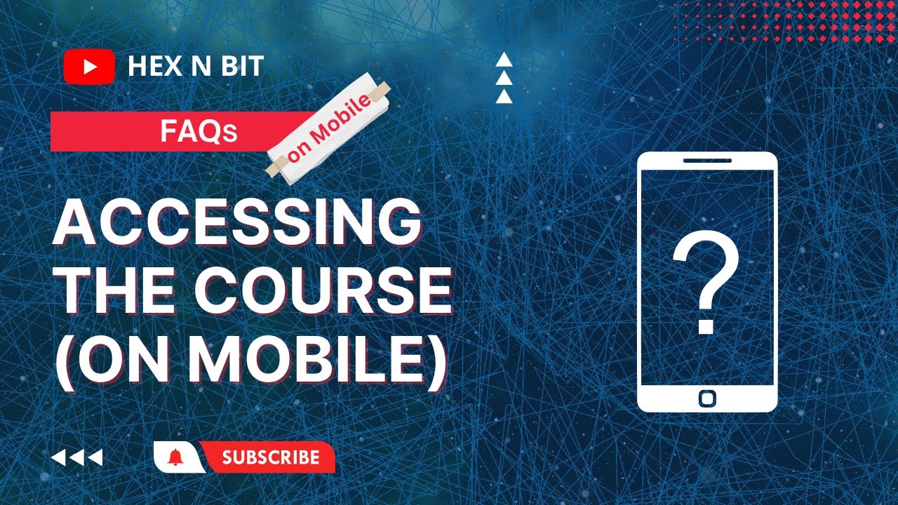FAQs: How to Access the Course on a Mobile Phone - YouTube