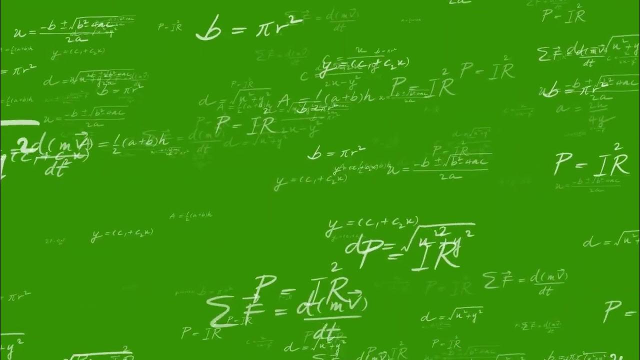 Random equation math formula text background Green Screen Video - YouTube