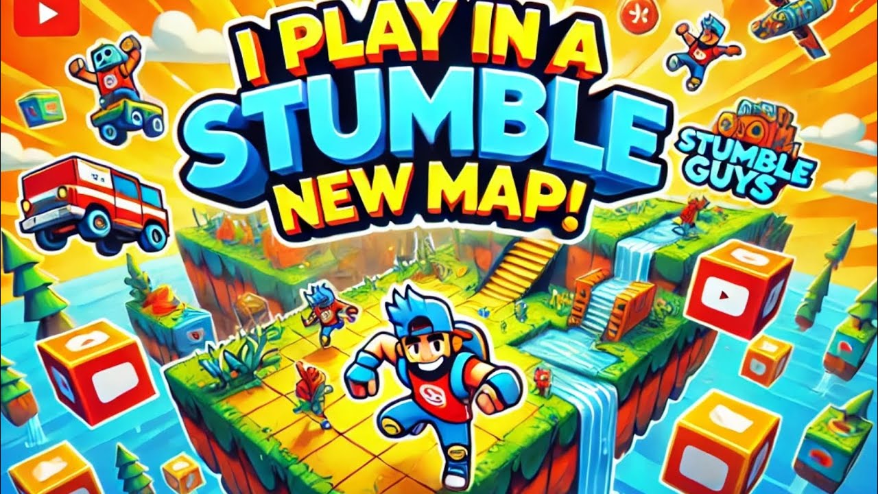 I am playing a new map in stumble guys - YouTube