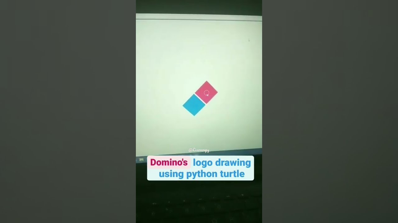 Domino's Pizza Logo Drawing in Python Turtle | Instagram Reels ...