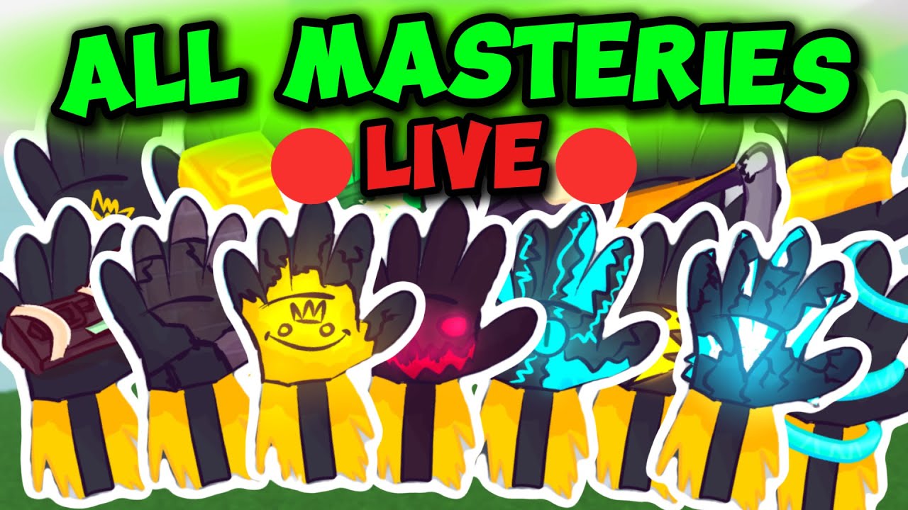 🔴 UNLOCKING ALL *CURRENT* MASTERED GLOVES LIVE 🔴 | Slap Battles - YouTube