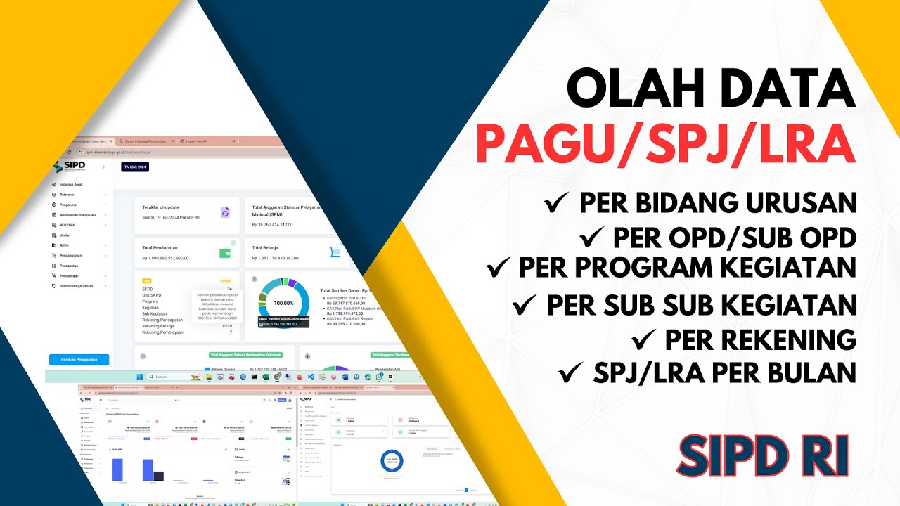 TATA CARA PENGELOLAAN DATA SPJ & LRA PER BIDANG URUSAN, OPD, PROG ...