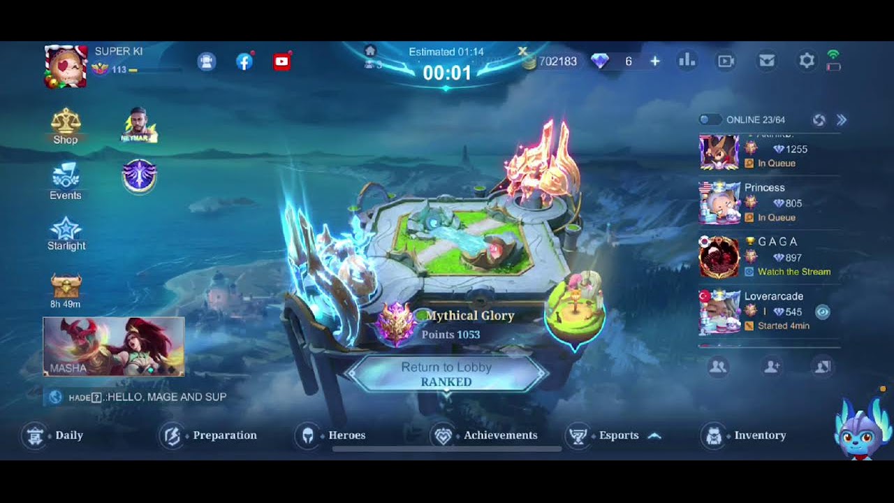 Mlbb ranked gameplay, 1k points - YouTube