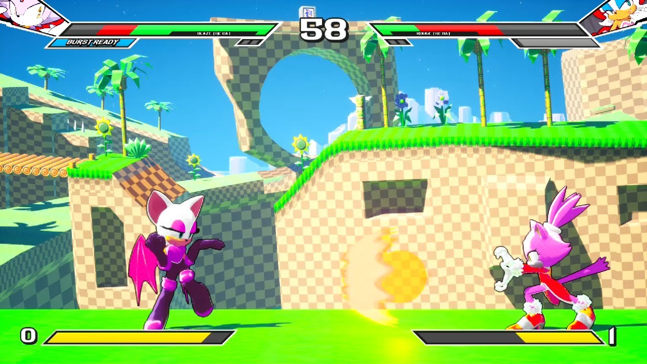 BLAZE vs ROUGE (Hardest Difficulty) Sonic Smackdown -PC - YouTube