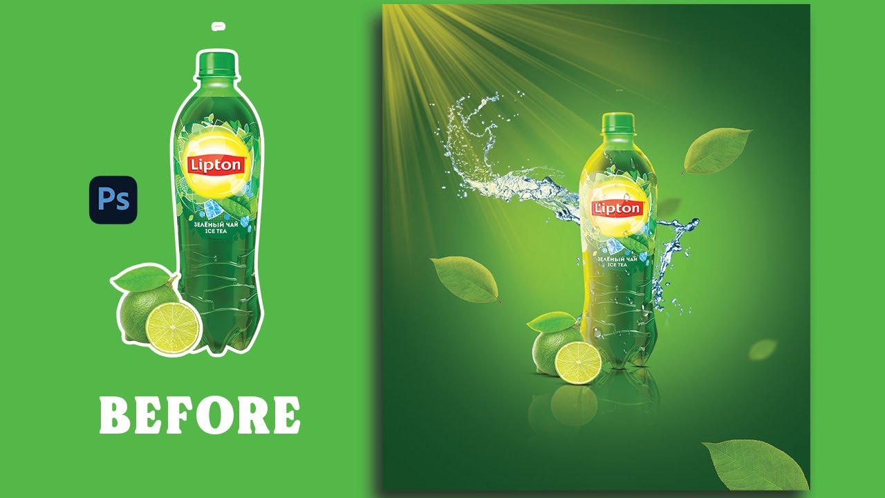 Product Manipulation Tutorial in Photoshop l advertising poster design ...