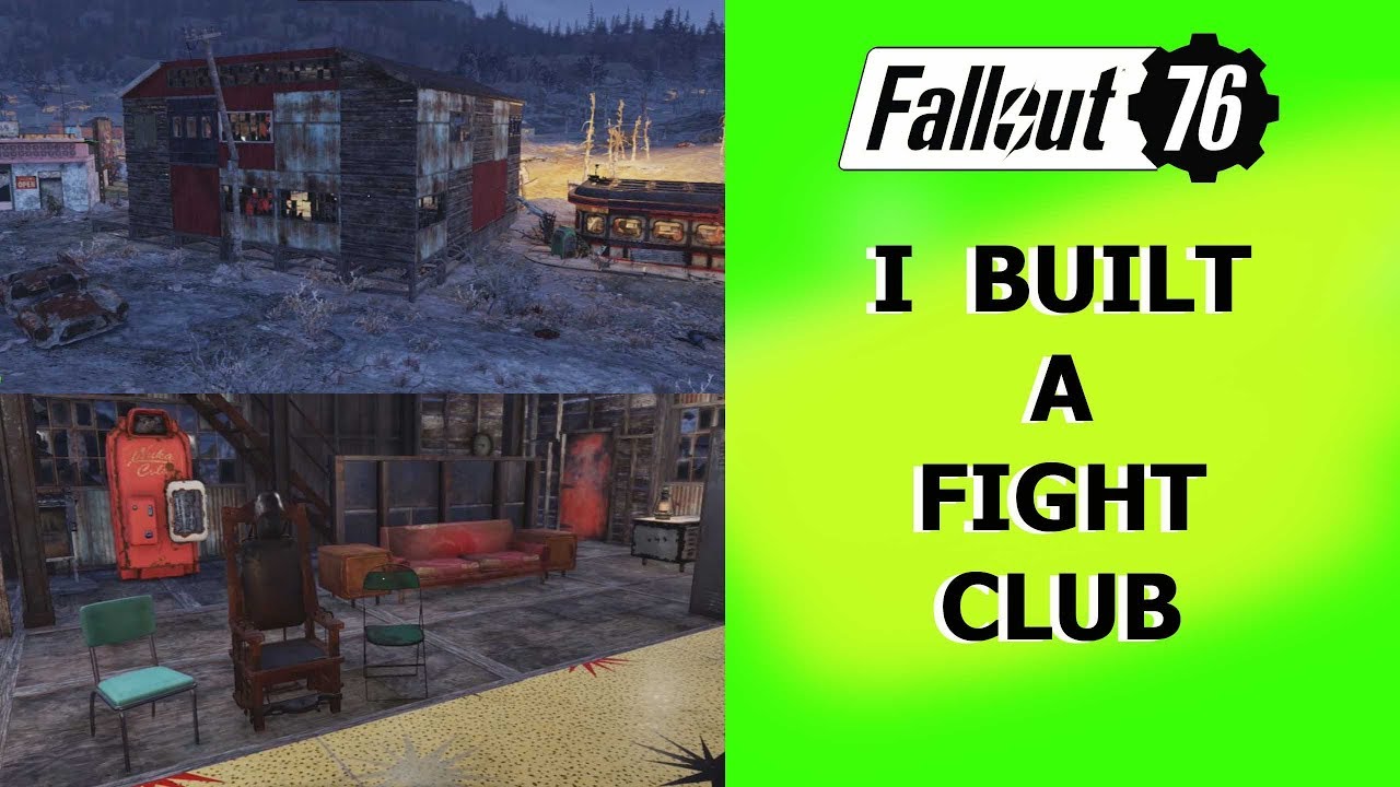 Fallout 76 I built a FIGHT CLUB. - YouTube
