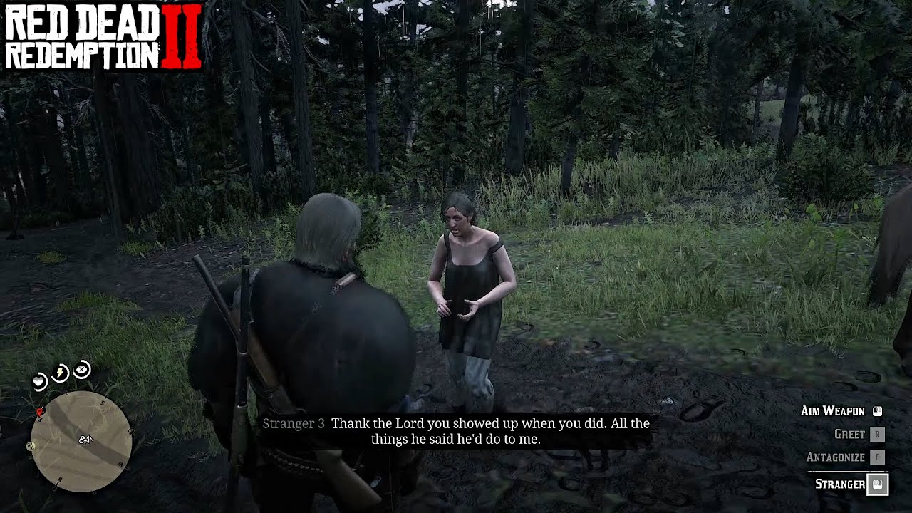 Arthur saved the kidnapped Woman. - #rdr2 - YouTube
