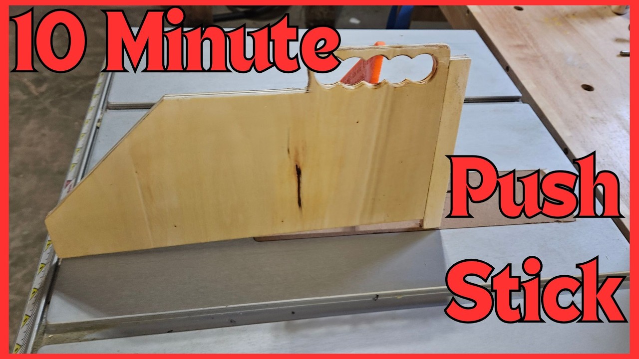 Extremely Simple Push Stick - Make in 10 Minutes!! - YouTube