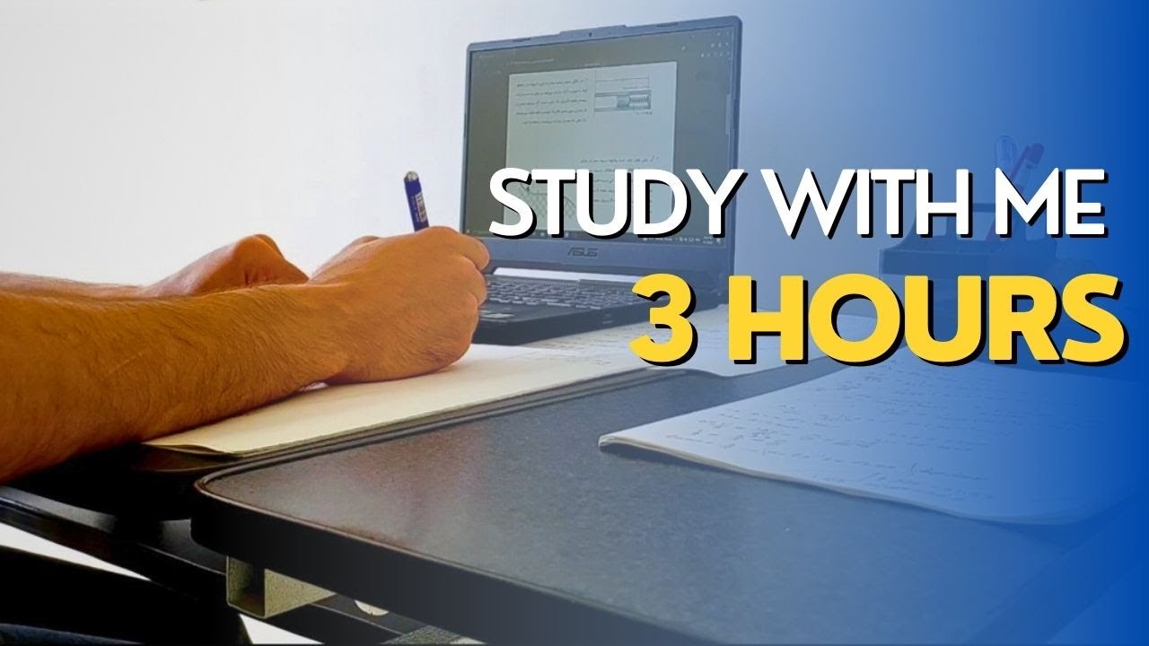 3 HOUR STUDY WITH ME |study with me Pomodoro ,🕙5 Minutes break , No ...