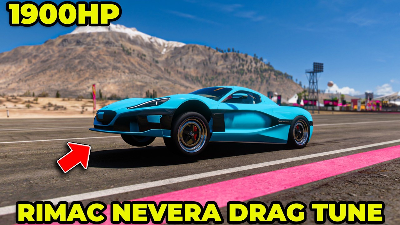 FORZA HORIZON 5 - RIMAC NEVERA DRAG TUNE - YouTube