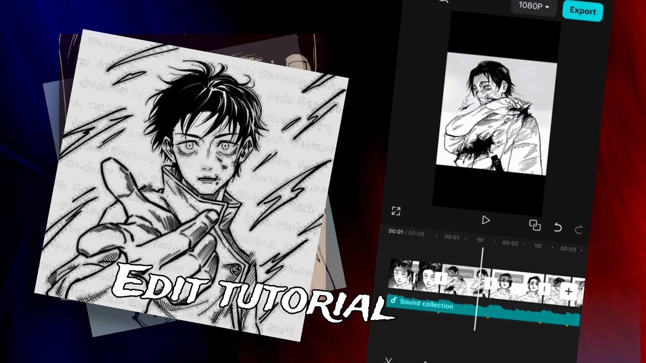 Cap cut manga edit full tutorial - YouTube