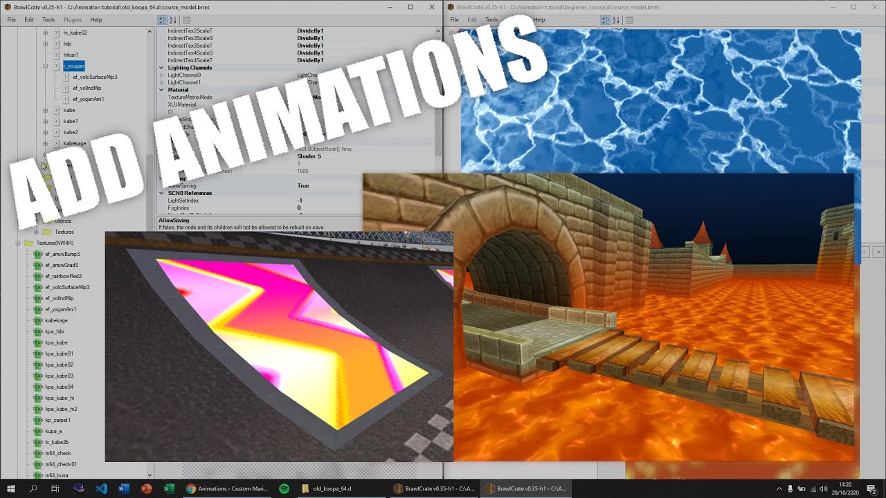 How to add ANIMATIONS to your custom tracks [MKWii Tutorial] - YouTube
