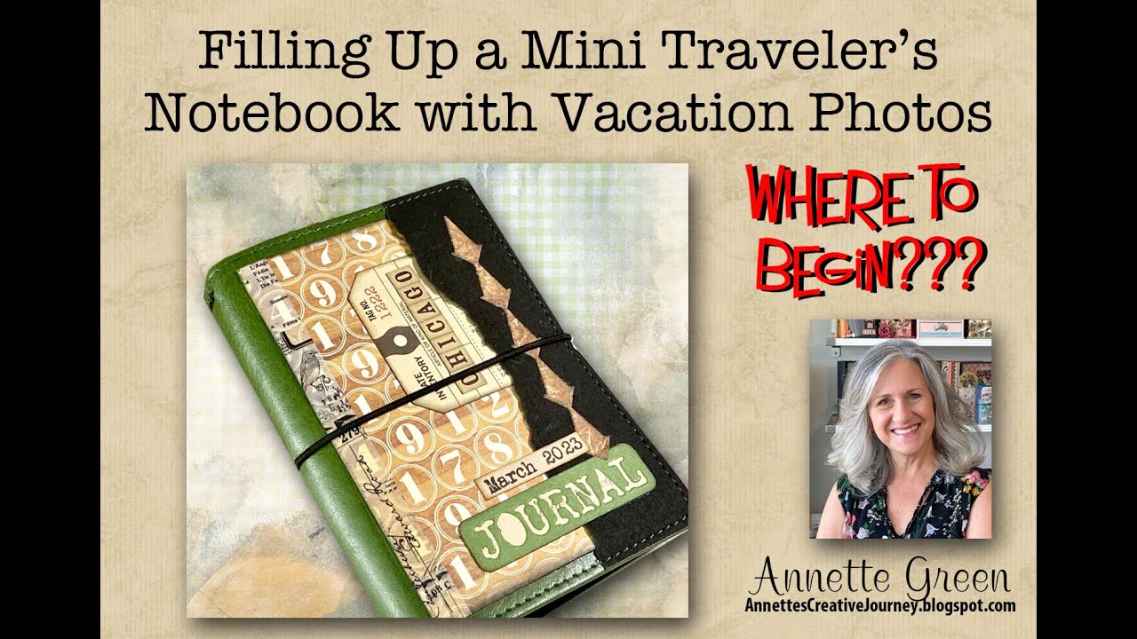 Filling a Mini Traveler's Notebook with Vacation Photos - YouTube