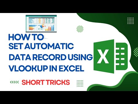 how to Set Automatic data records using vlookup in excel | excel ...