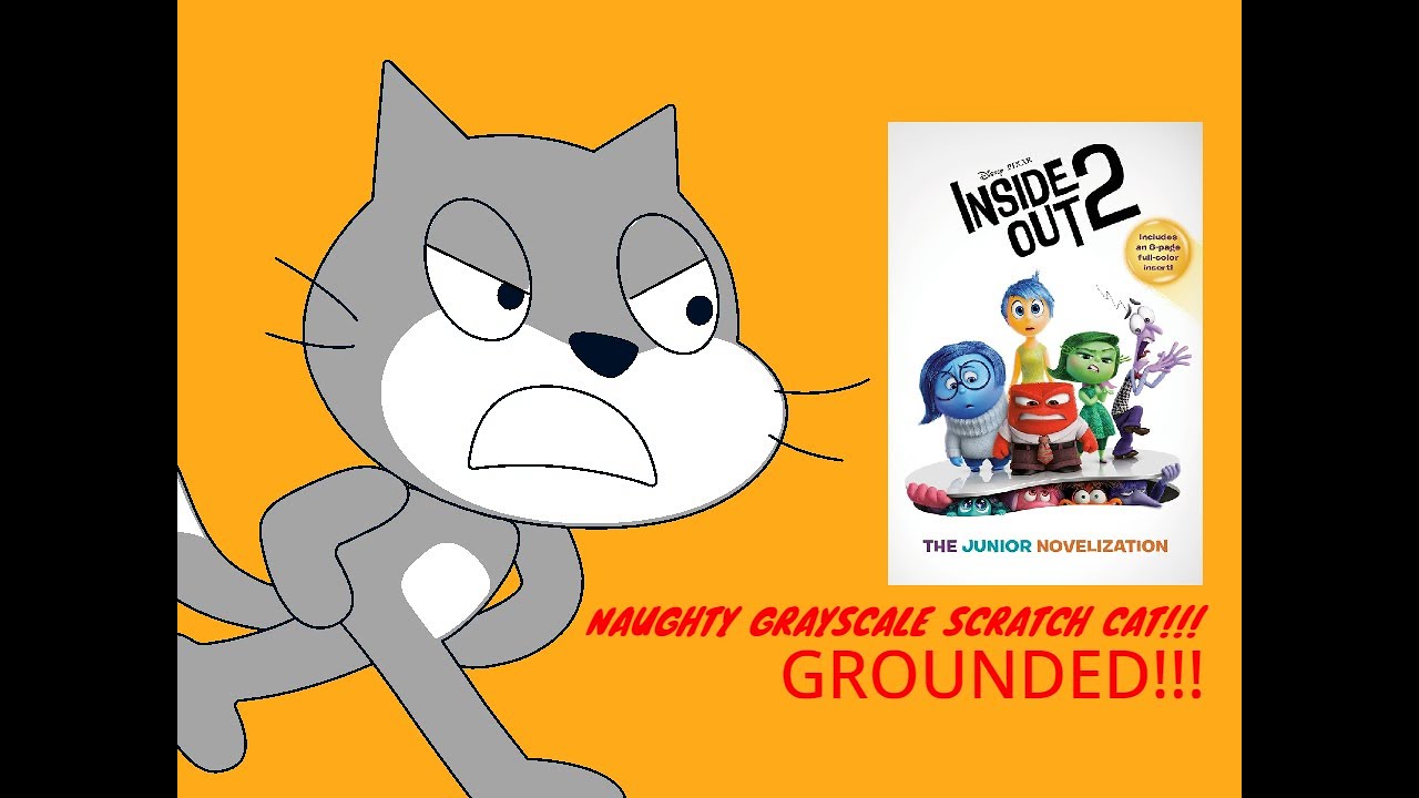 Grayscale Scratch Cat misbehaves on the way to see Inside Out 2 ...