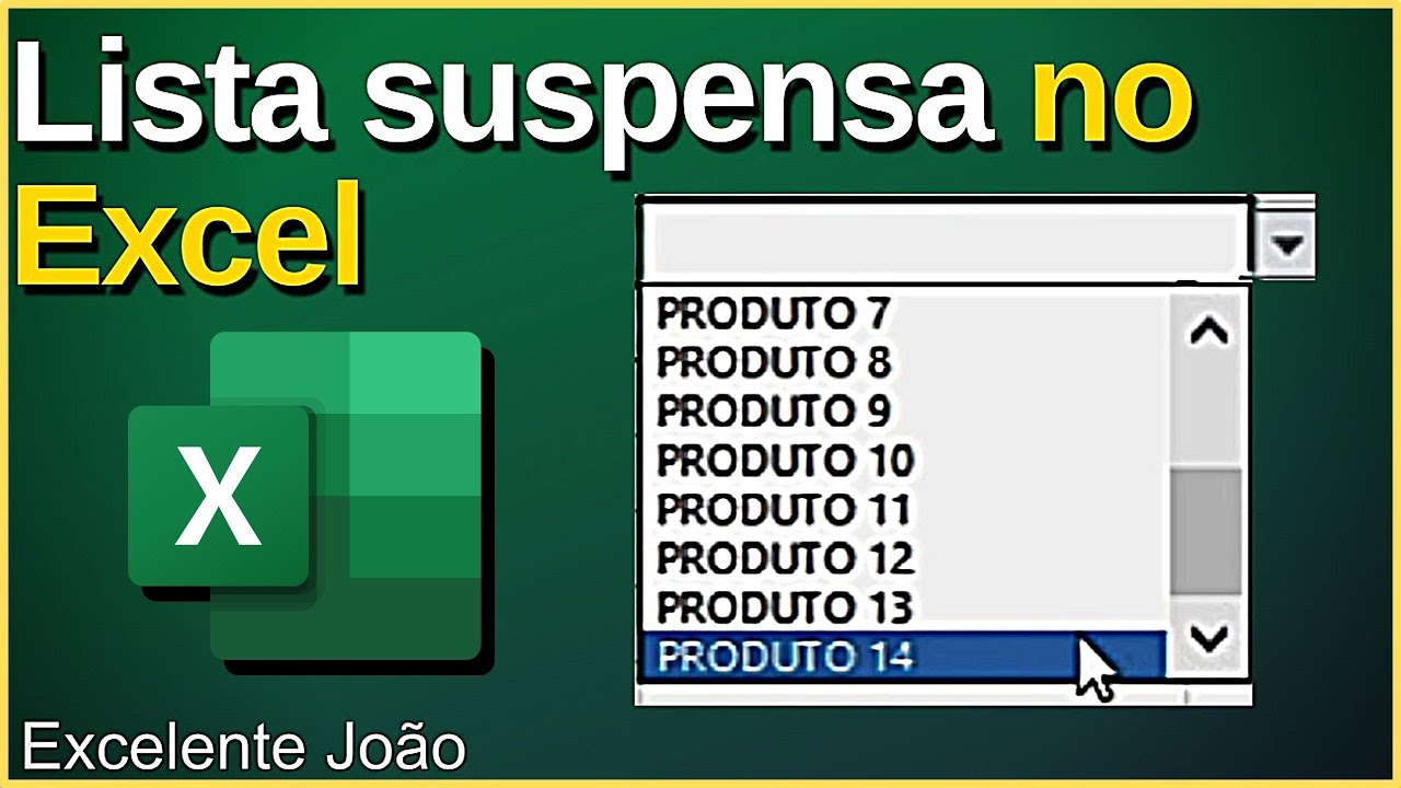 Excel Lista Suspensa - Excel Drop Down List - Menu flutuante - YouTube