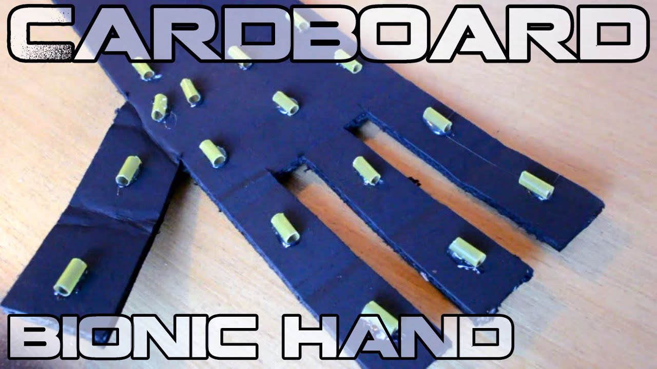 How To Make Cardboard Bionic Hand - YouTube