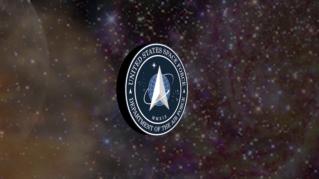 U.S. Space Force Screen Saver Rotating Logo 8 hours - YouTube