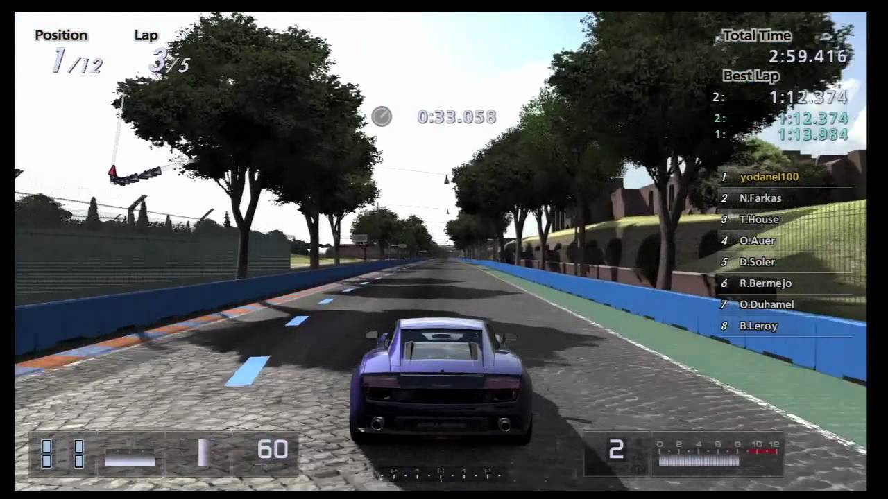 Gran Turismo 5 - Lamborghini Gallardo | Rome Circuit (Gameplay ...