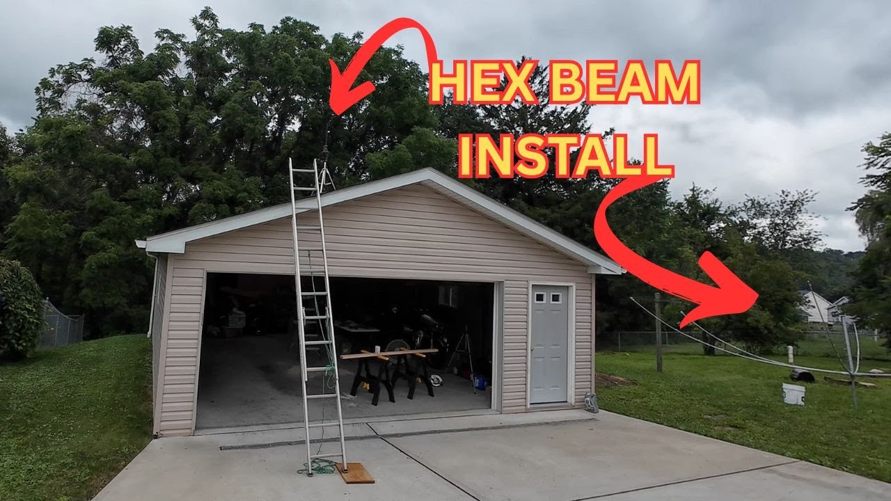 Time To Install The Hex Beam | A Simple Approach - YouTube