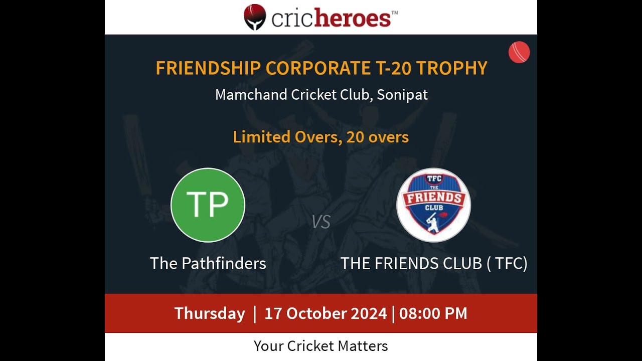 TFC vs The Pathfinders SEMI FINAL - 2 @HR10-criclive - YouTube