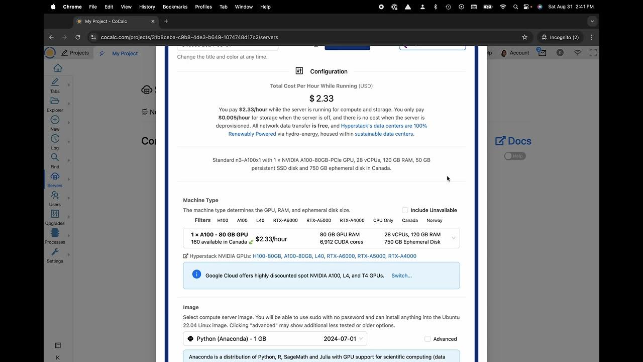 How to Access GPUs Online Using CoCalc - YouTube