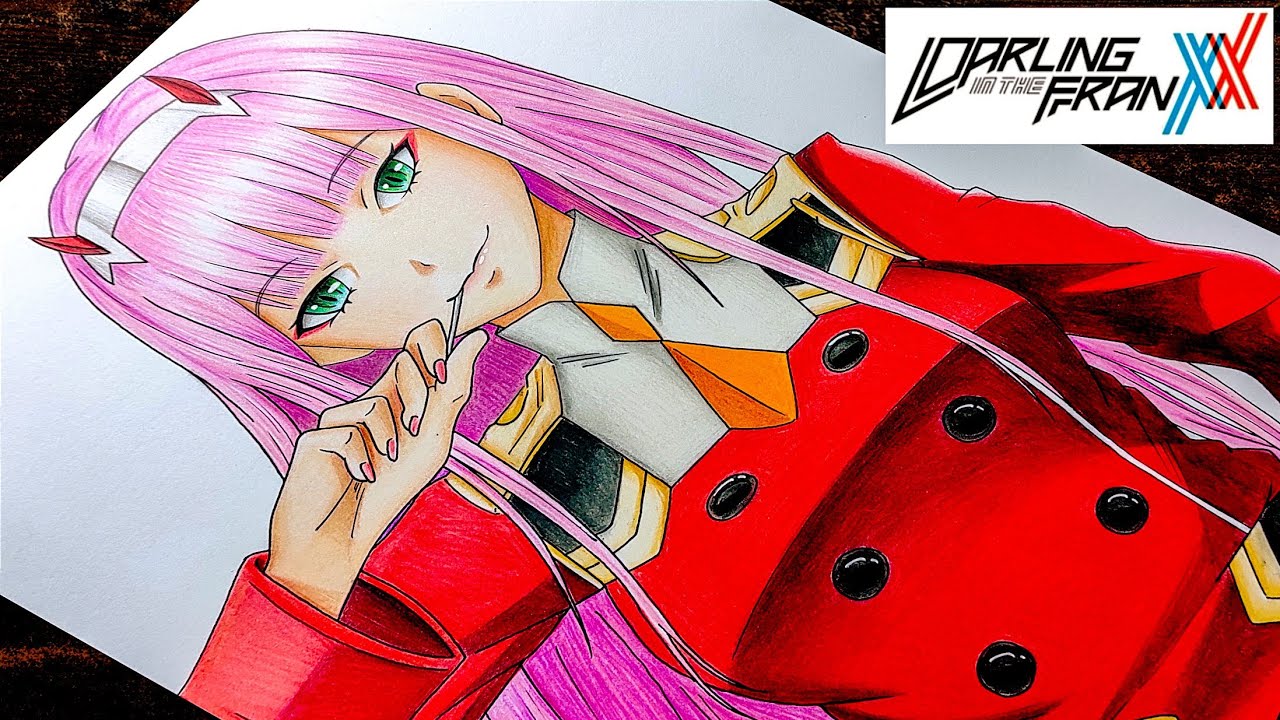 How to draw"Zero Two"step by step(Tutorial)for beginners||Darling In ...