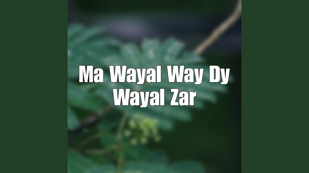 Ma Wayal Way Dy Wayal Zar - YouTube