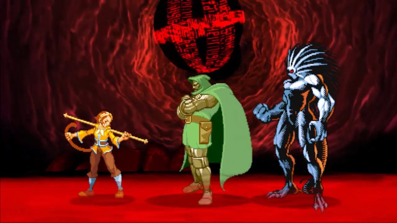 Marvel vs Capcom 2: Doctor Doom, Sonson, and Blackheart arcade ...