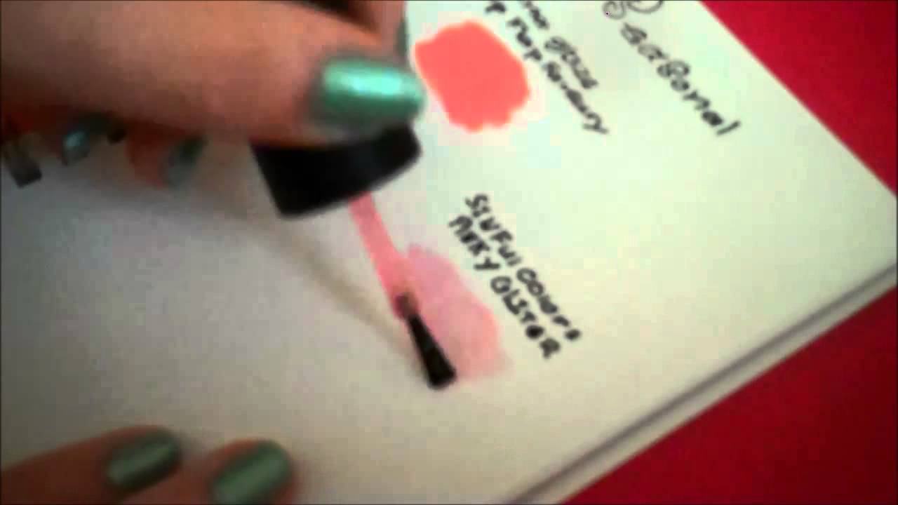 DIY- Nail Polish Swatch Book - YouTube