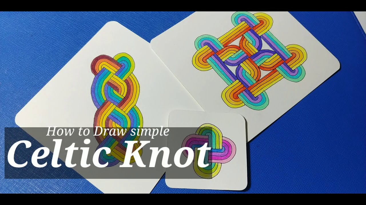 How to draw simple Celtic Knot - YouTube