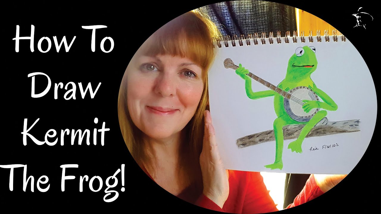 How To Draw Kermit The Frog - A Real-Time Drawing Tutorial! (How To ...