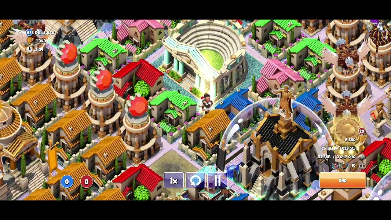 Gods of Olympus A-Team Conquest challenge round 20 | score 213 - YouTube