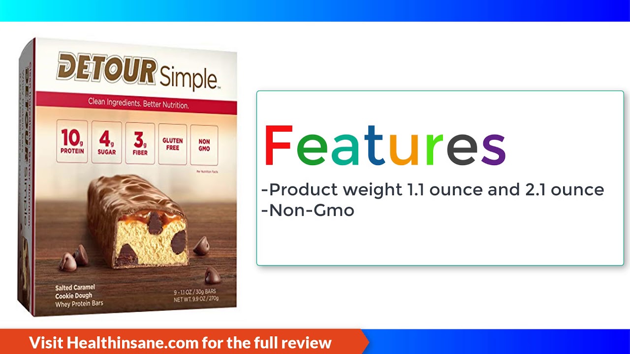 Detour Simple Bars Review | Detour Simple Protein Bar - YouTube