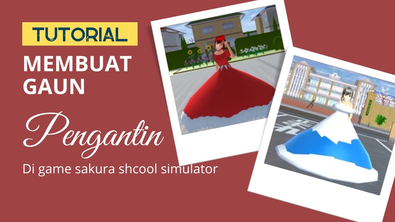 Tutorial Membuat Gaun Pengantin di Game Sakura Shcool Simulator - YouTube