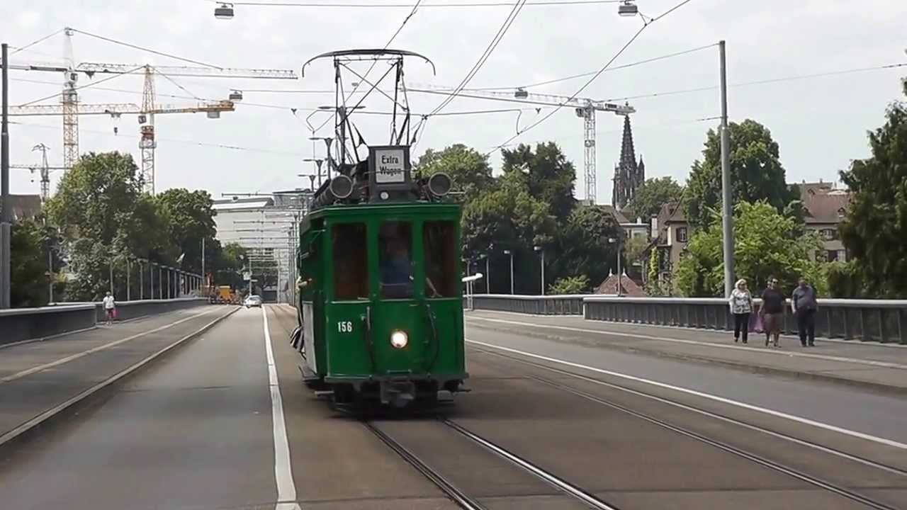 Sonderfahrt Tram Oldtimer Basel - YouTube